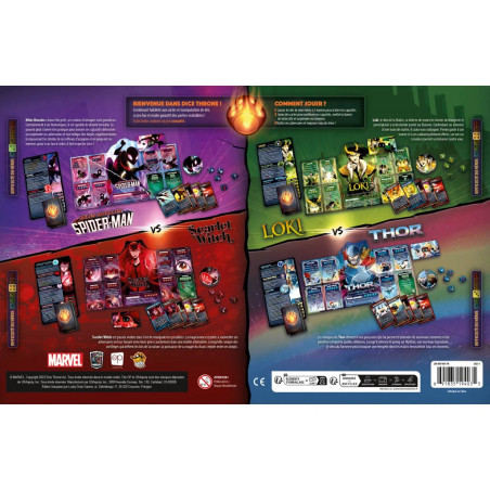 Acheter Dice Throne Marvel - Thor/Loki/Scarlet Witch - Ludifolie