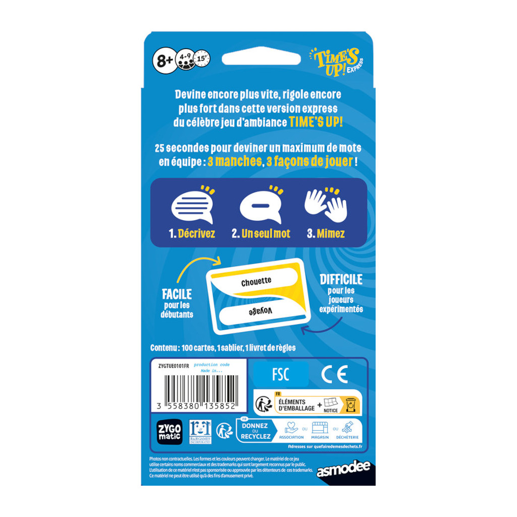 Acheter Time's Up Express - Jeu de société - Ludifolie
